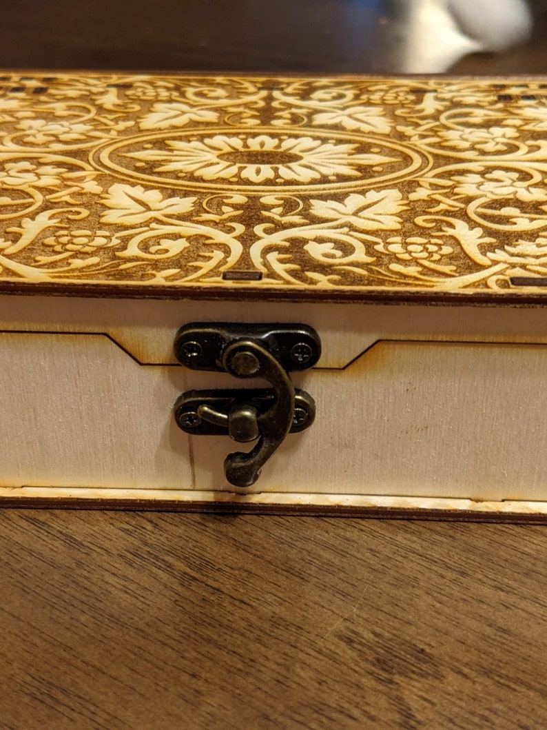 Wooden Book Style Stash Box - Etsy