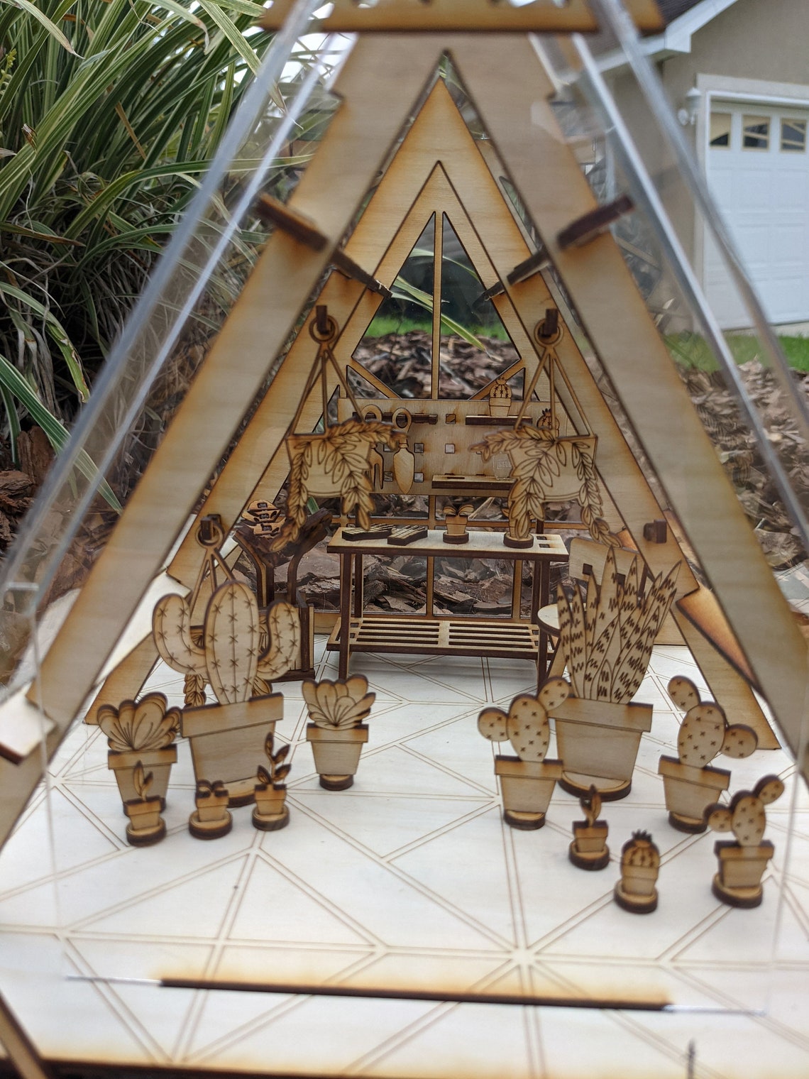 Miniature Greenhouse Model Kit - Etsy