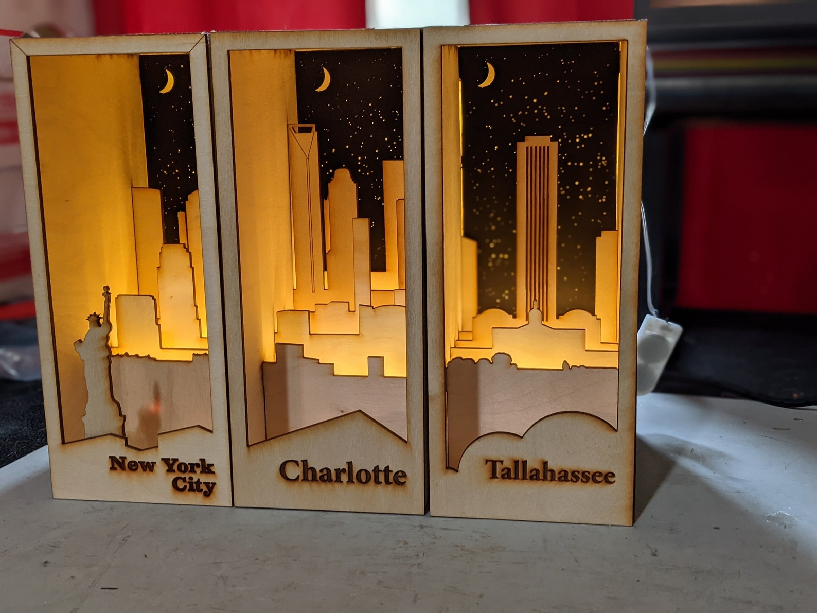 City Skyline Book Nooks Your Choice of City | Etsy
