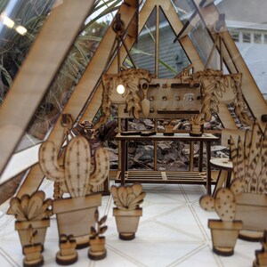 Miniature Greenhouse Model Kit - Etsy