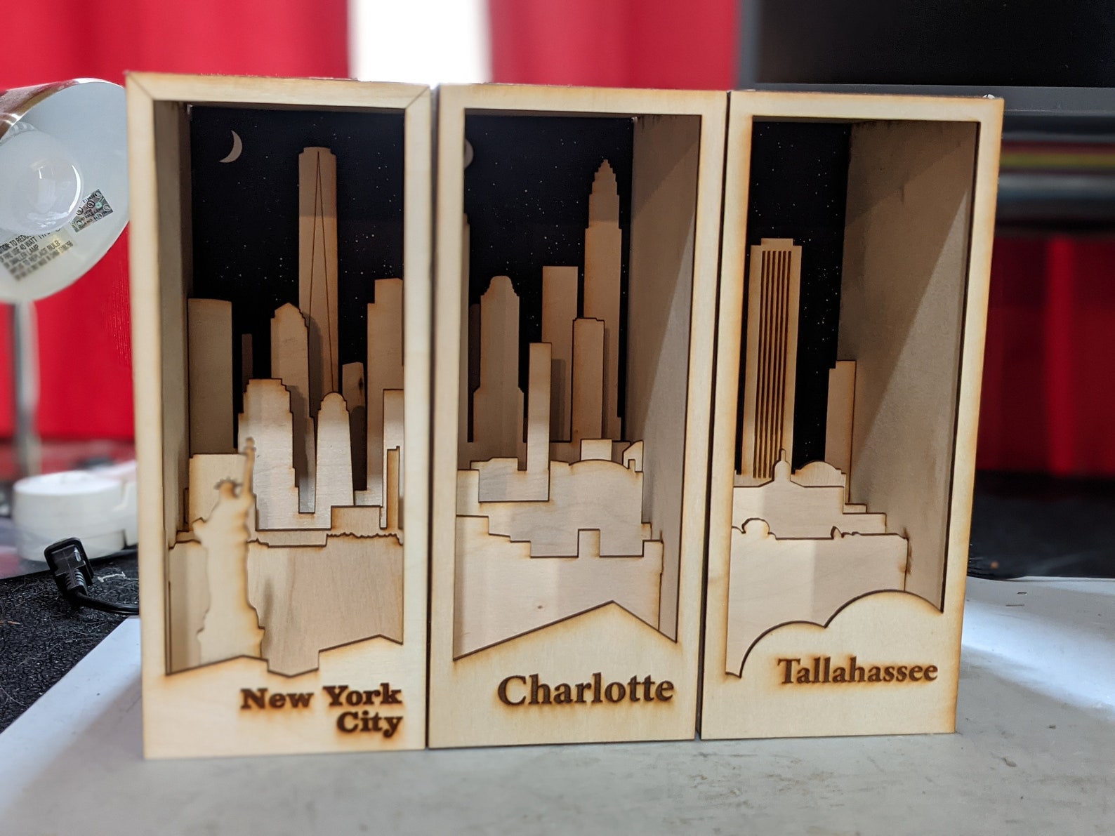 City Skyline Book Nooks Your Choice of City | Etsy