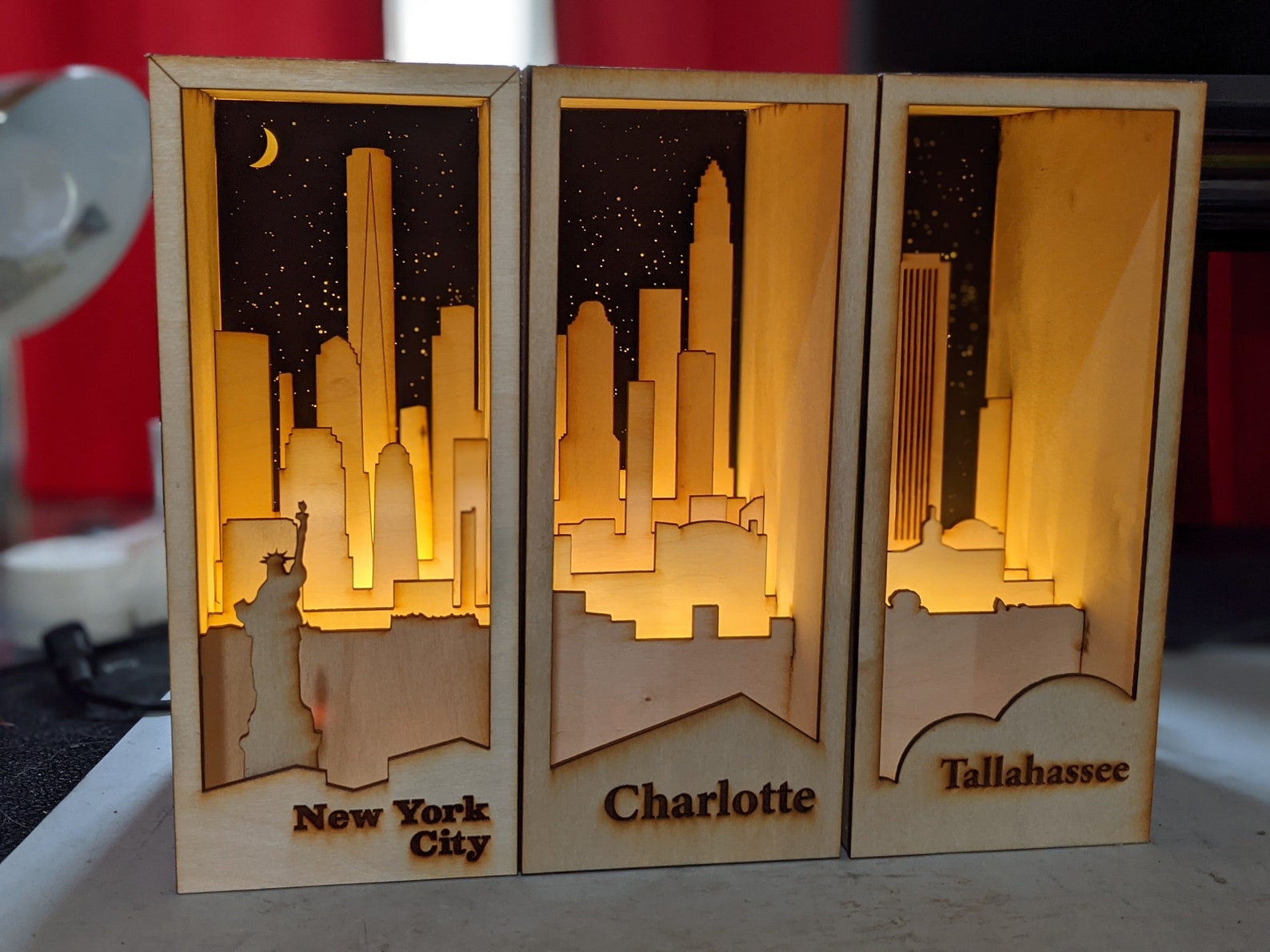 City Skyline Book Nooks Your Choice of City | Etsy