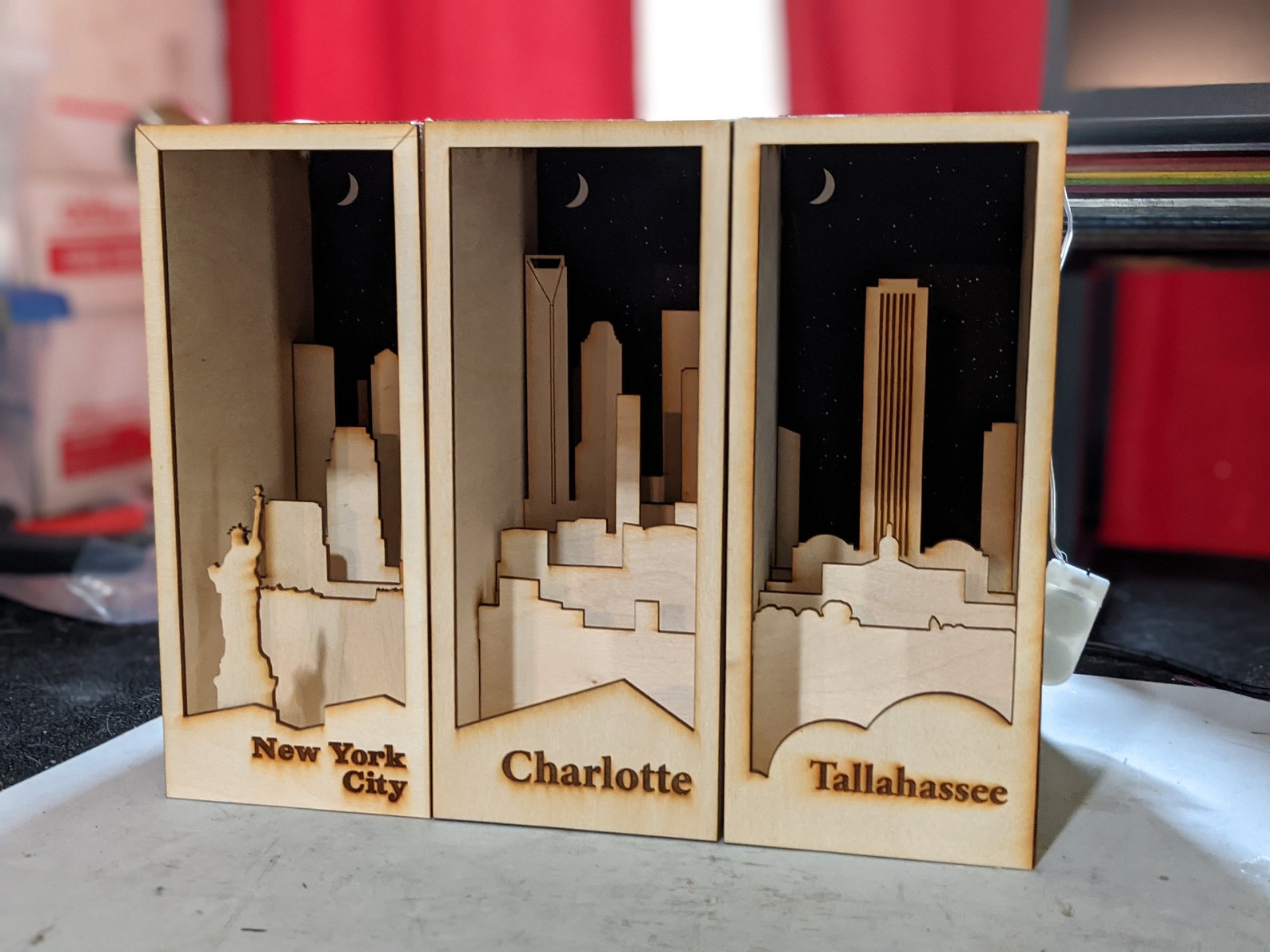 City Skyline Book Nooks Your Choice of City | Etsy