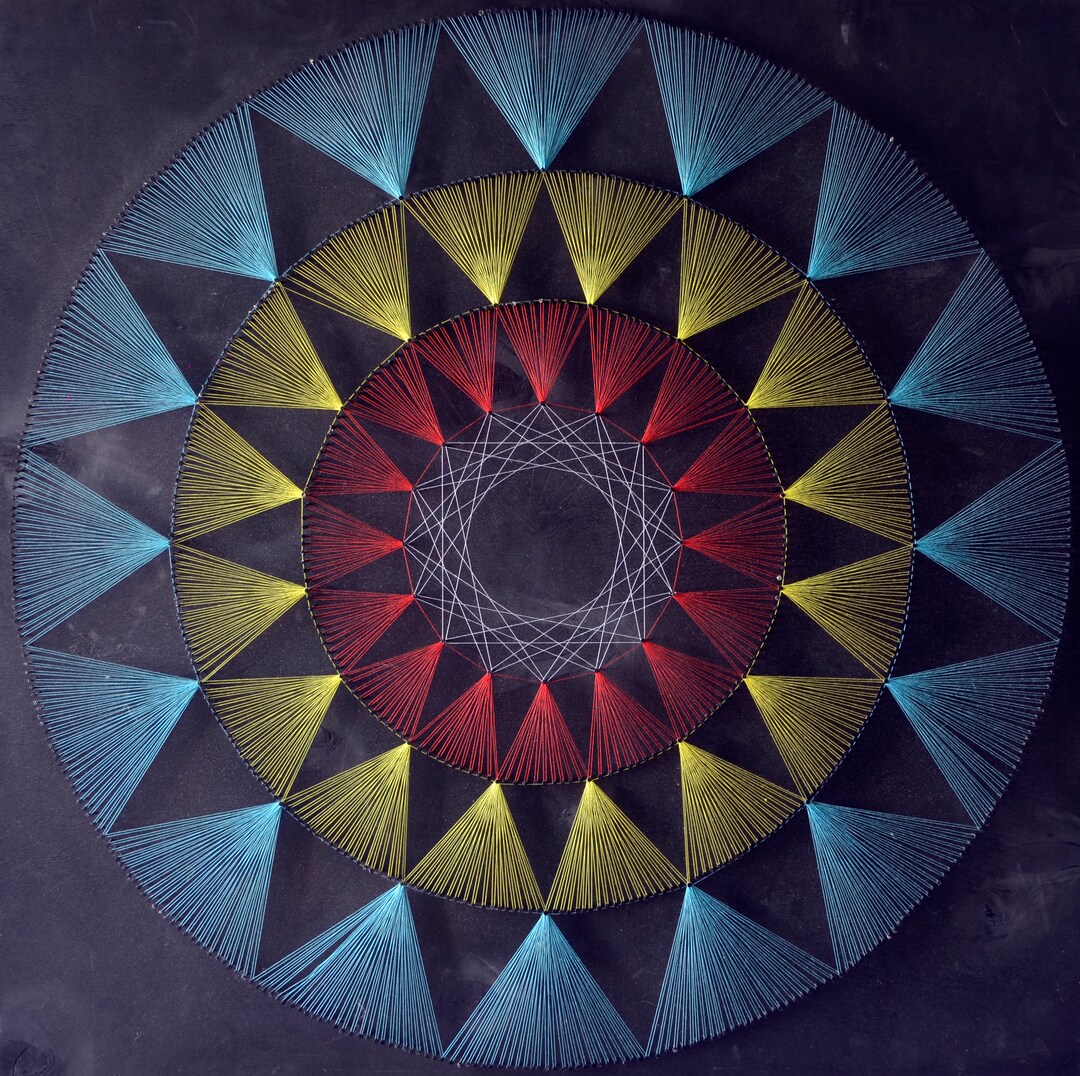 Mandala String Art, Home Decor,stringart,wall Art,handmade Gift,mandala ...