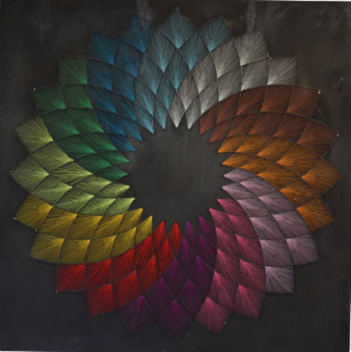 Mandala String Art Home Decorstringartwall Arthandmade - Etsy