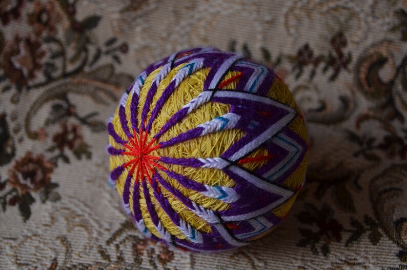 Temari-japanese Temari Ball, Handmade Japanese Craft Embroidery, Gift ...