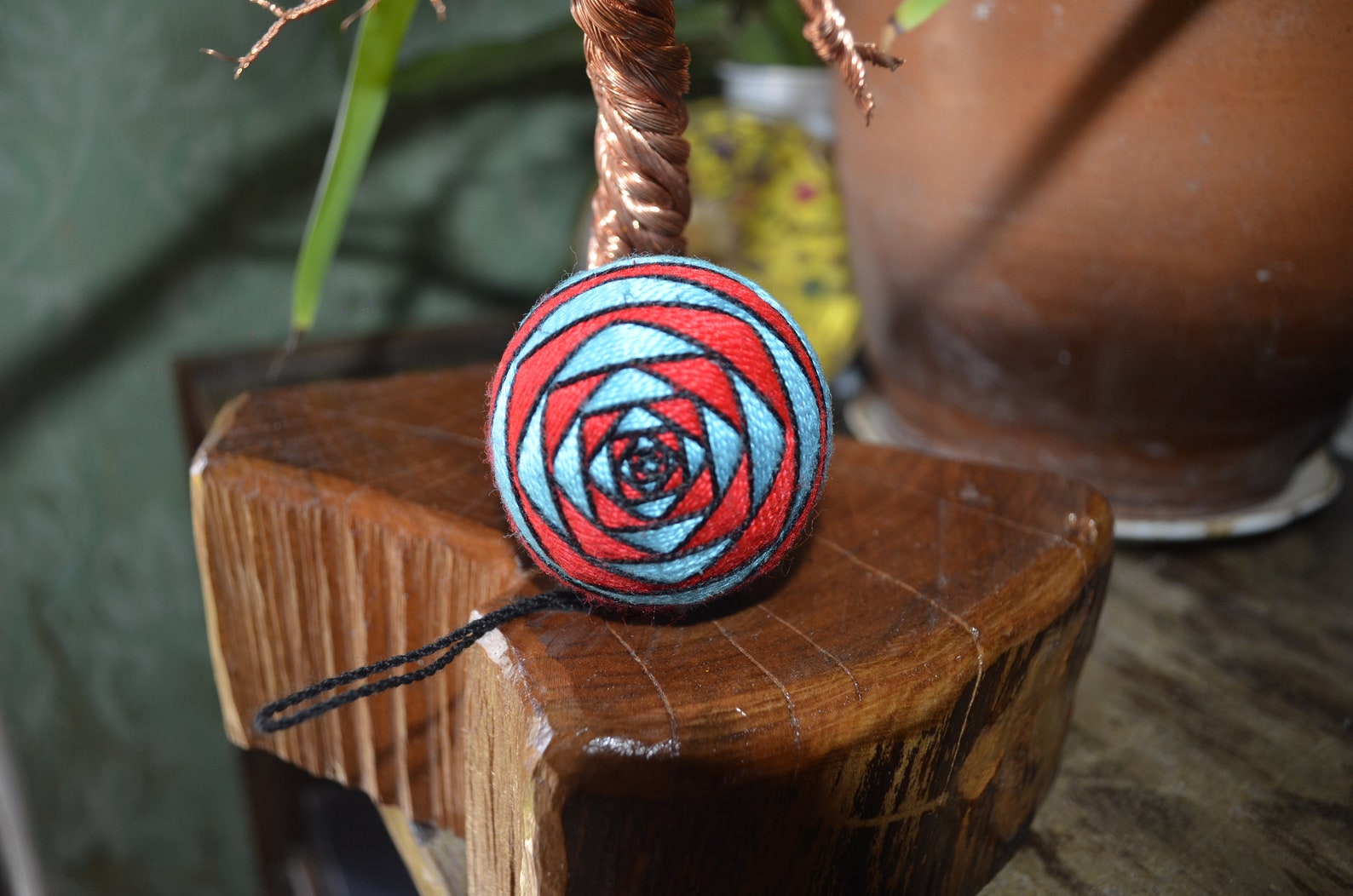 Temari Ball With Ceramic Stand Japanese Handmade Embroidery Art.gift ...