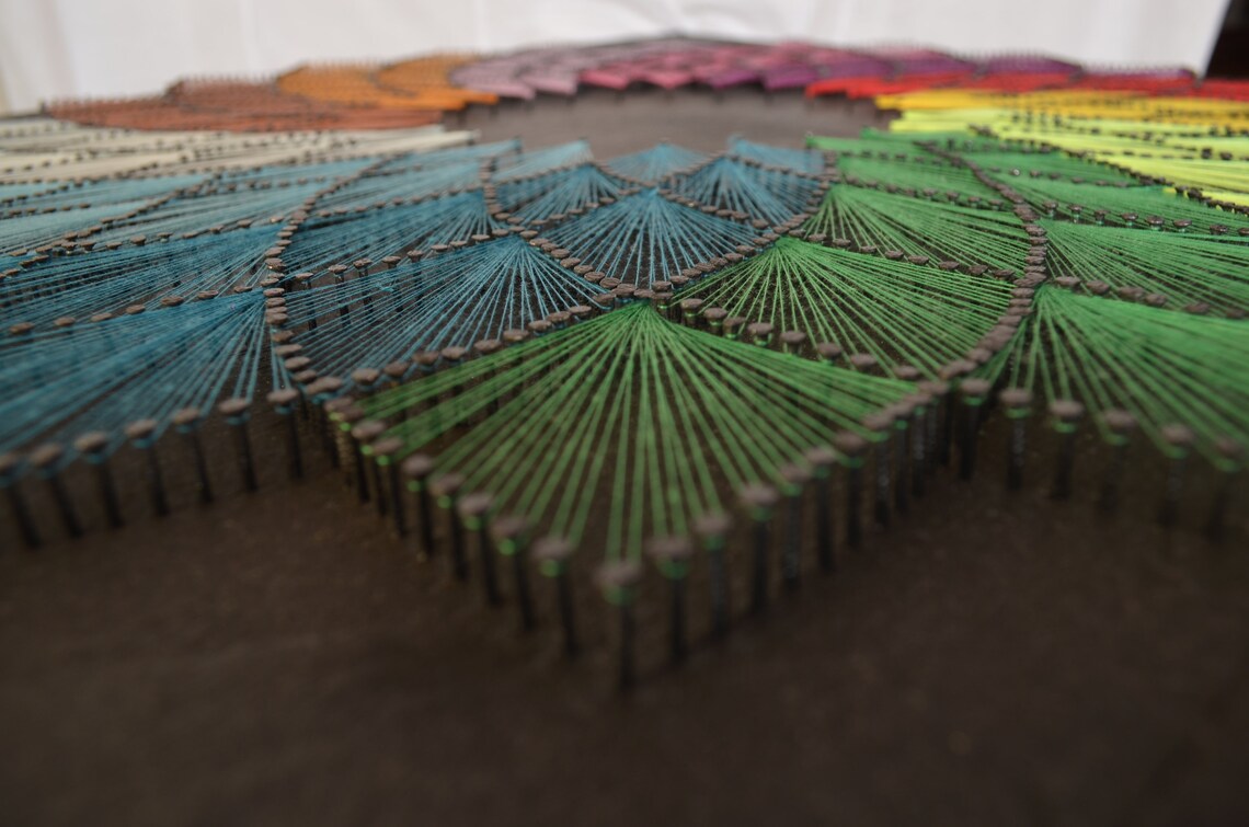 Mandala String Art Home Decorstringartwall Arthandmade - Etsy