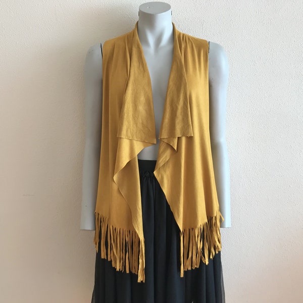 Mustard Women Vest - Etsy