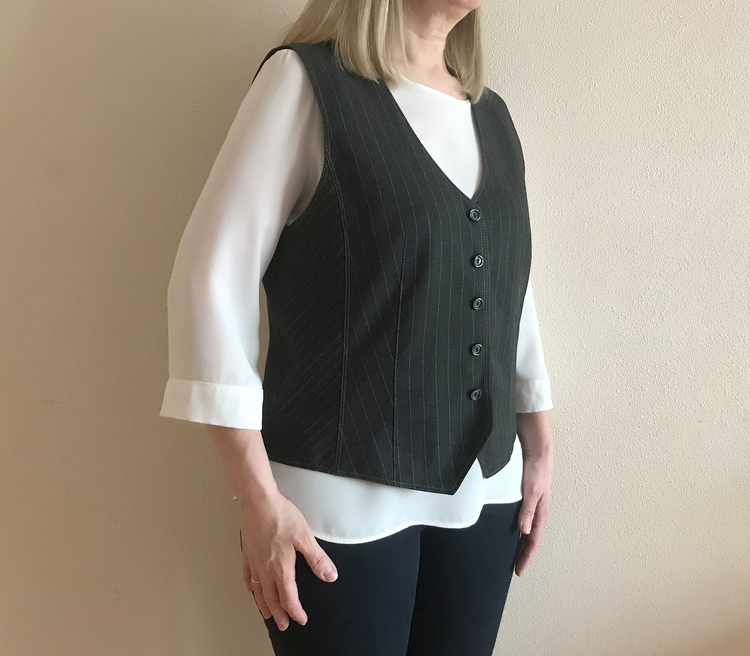Women's Vest Grey Vest Gray Womens Vest Fitted Waistcoat Steampunk ...