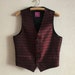 Men's Vest Red Vest Vine Red Gentlemen's Vest Mens Waistcoat Formal ...