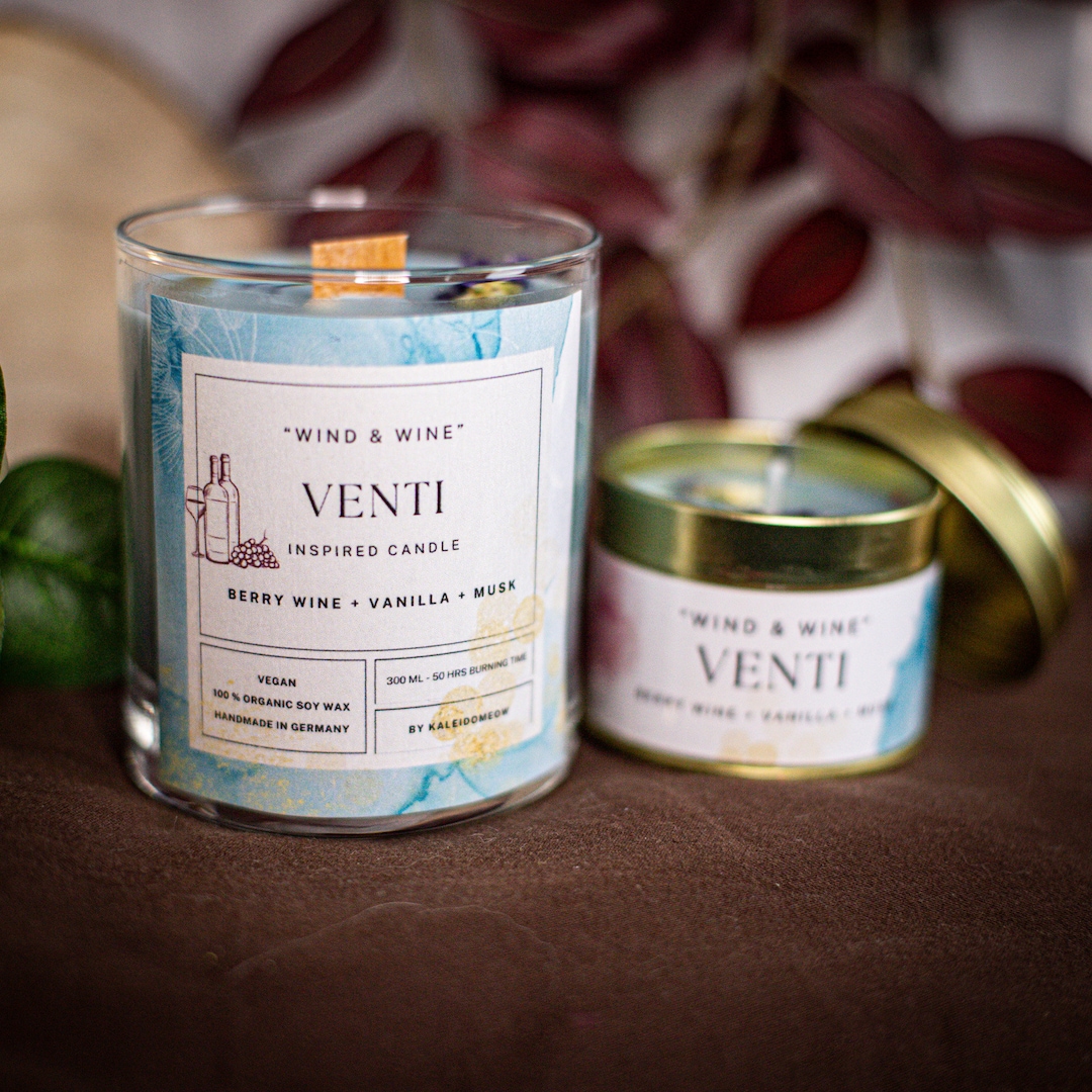 Venti Inspired Candle - 'wind & Wine' Genshin Impact Inspired Soy ...