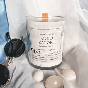 GOJO SATORU Inspired Candle - 'unlimited Void' Jujutsu Kaisen Inspired ...
