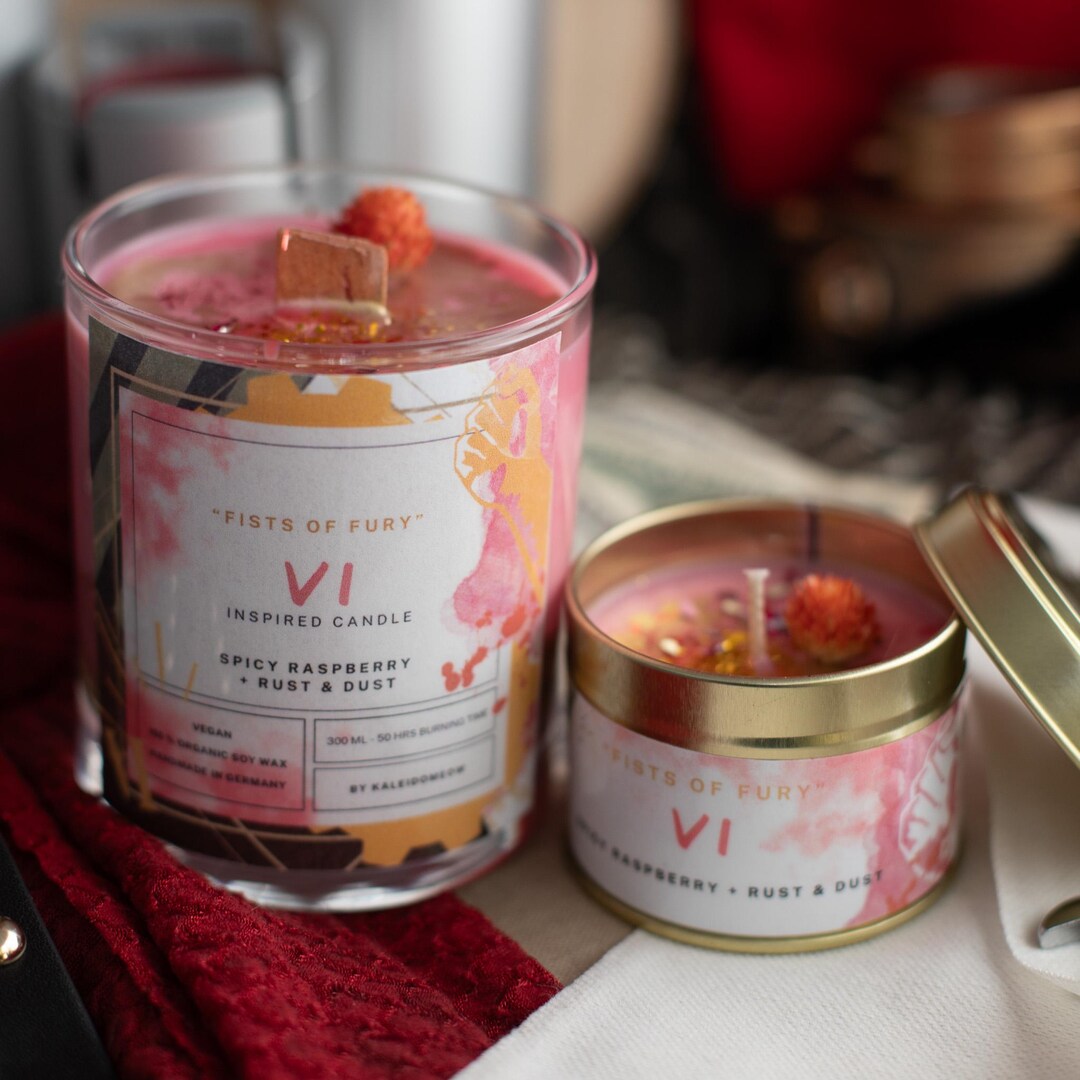 VI Inspired Scented Candle - 'fists of Fury' ARCANE Inspired Soy Candle ...