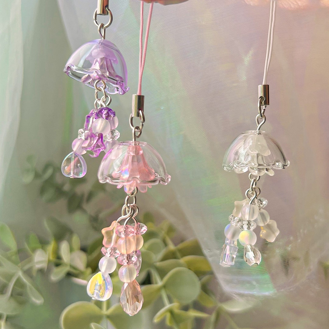 Jellyfish Keychain / Phone Charm - Etsy.de
