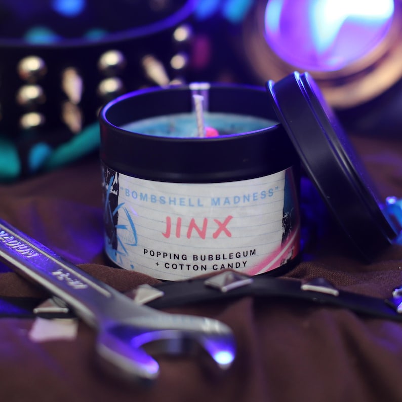 JINX Inspired Scented Candle L Bombshell Madness L ARCANE Inspired Soy ...