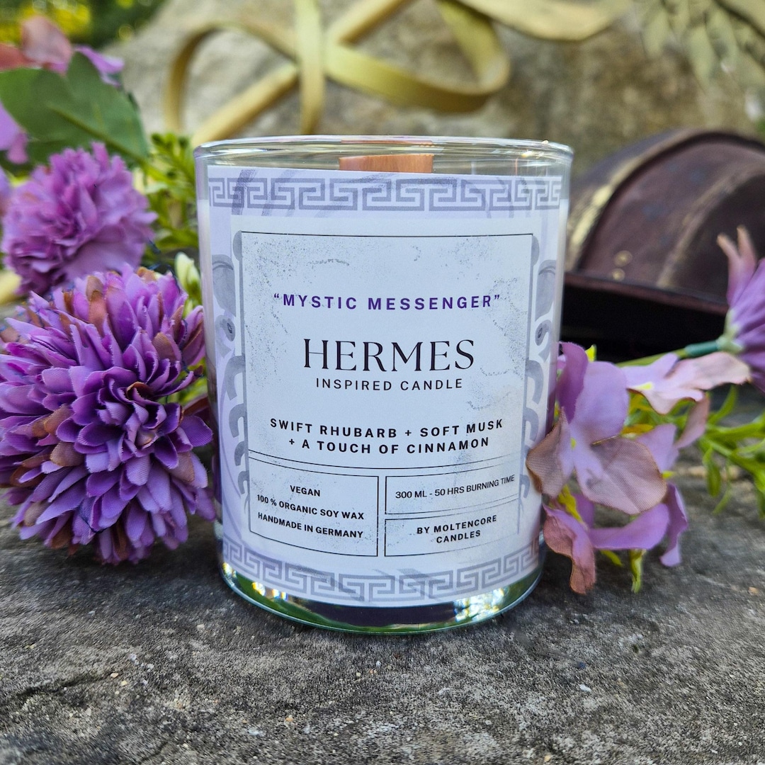 Greek God Hermes L Merkur Inspired Scented Candle L the Musical Greek ...