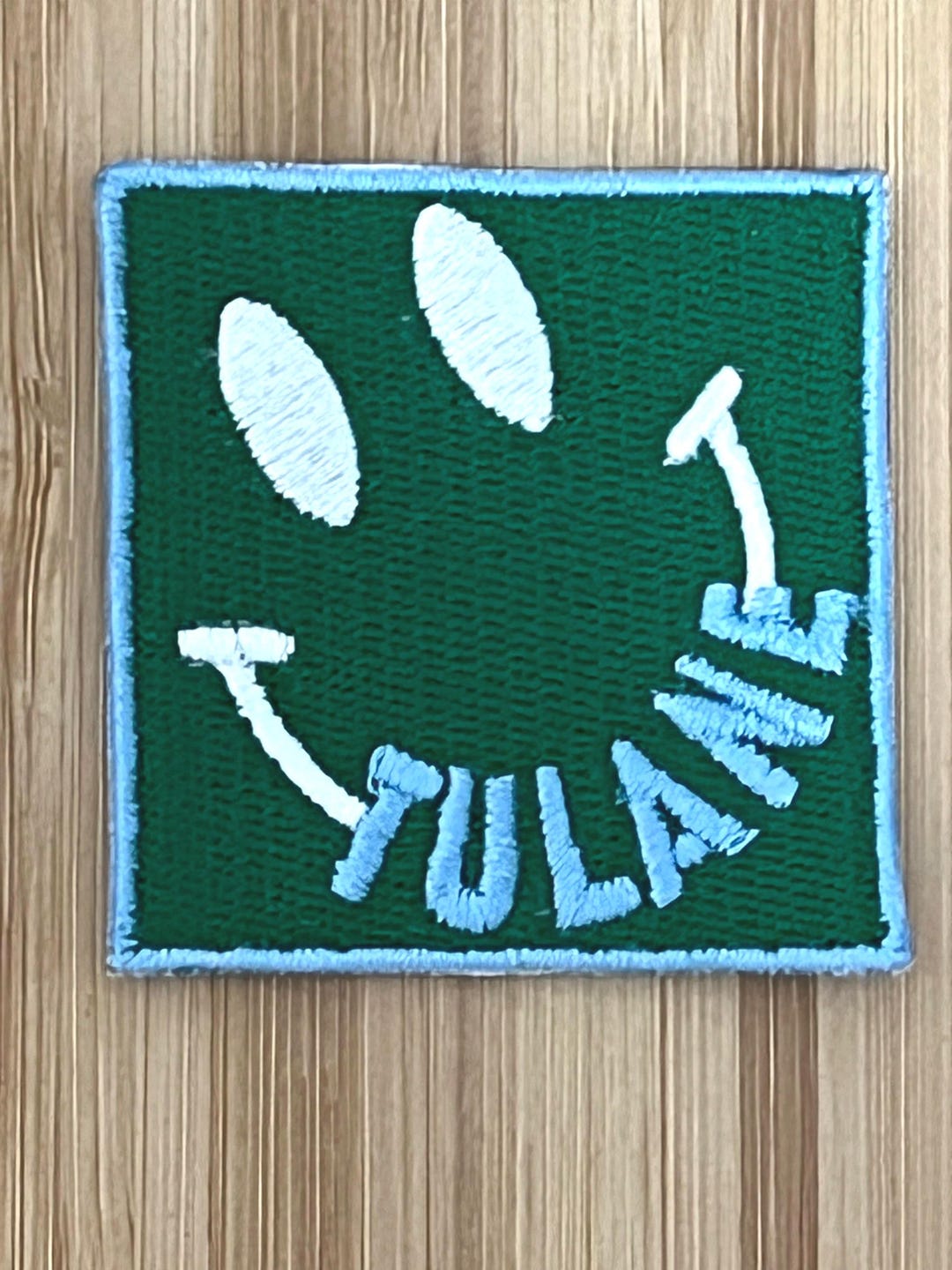 Smiley Square Iron on Patch - Tulane Large - Etsy