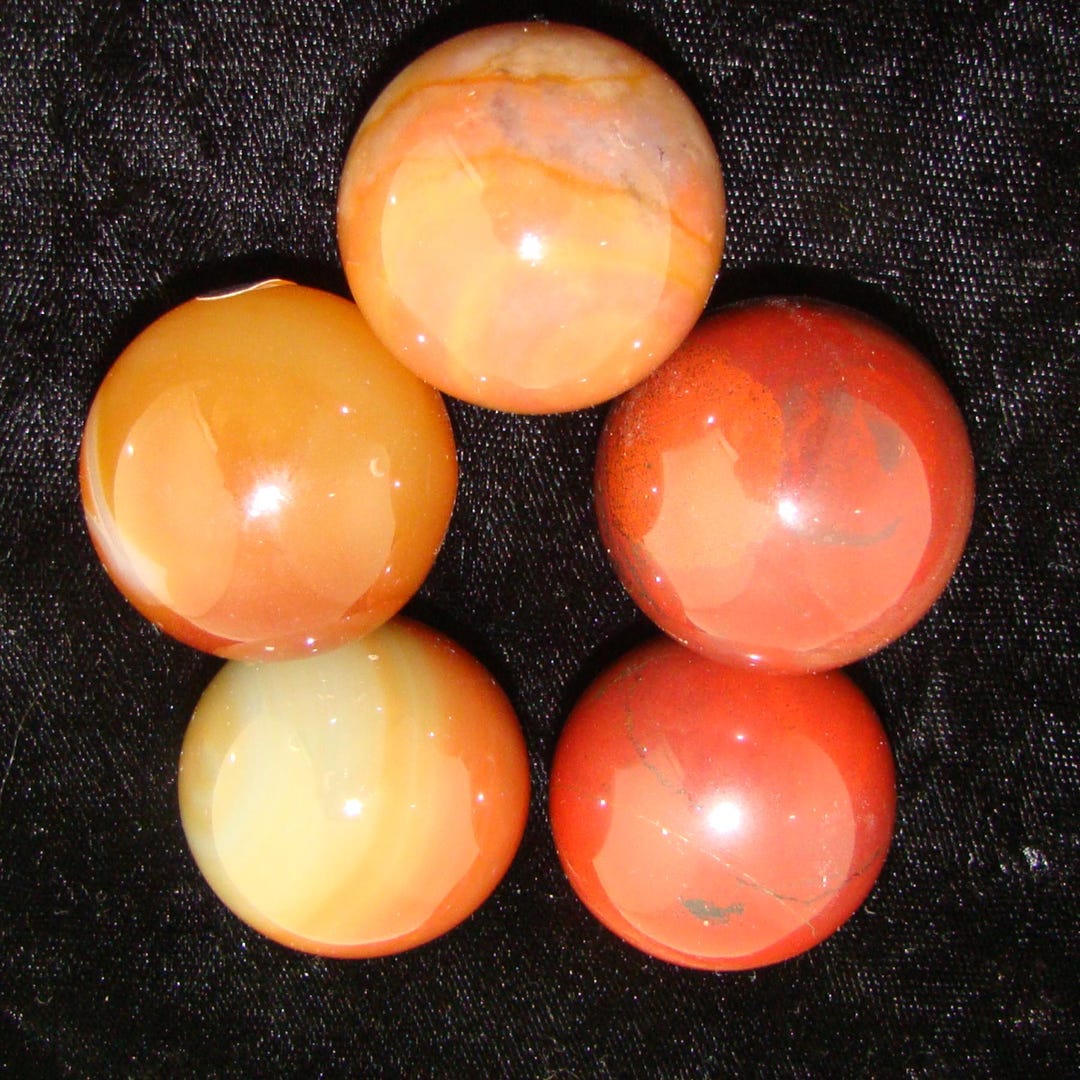 14# NOW HALF OFF Red/orange 30mm Spheres From Gemstone Hardware - Etsy