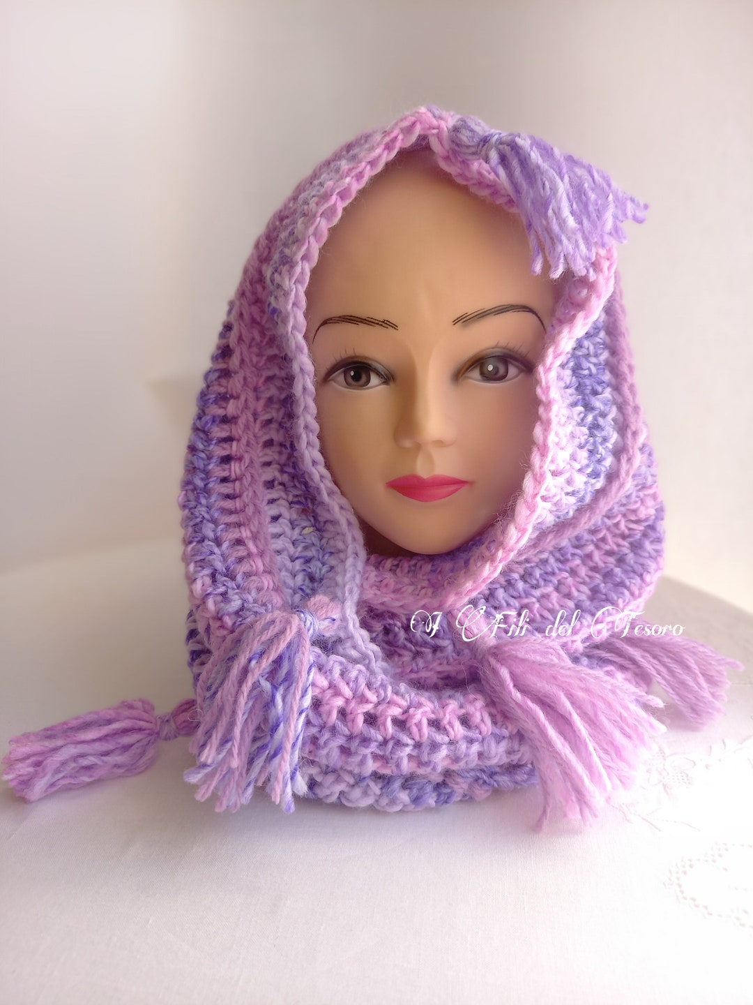 Original Pink Snood Inspired by the Netflix Series wednesday, Enid's ...
