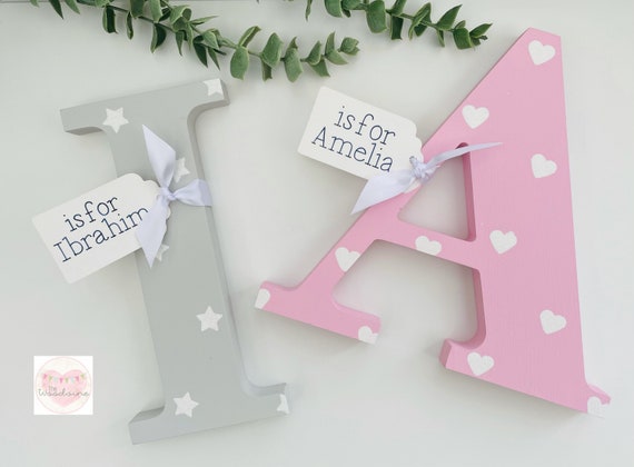 Wooden Letter Initial Kids Bedroom Decor Nursery Decor. - Etsy