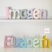 Wooden Jigsaw Name, Childs Bedroom Decor, Nursery Decor, Wooden Name ...