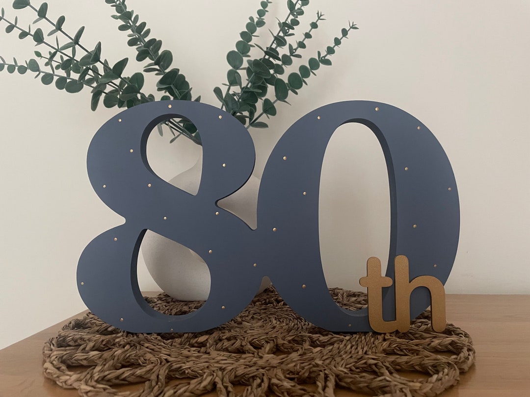 Birthday Numbers. Wooden Mdf Freestanding Numbers - Etsy