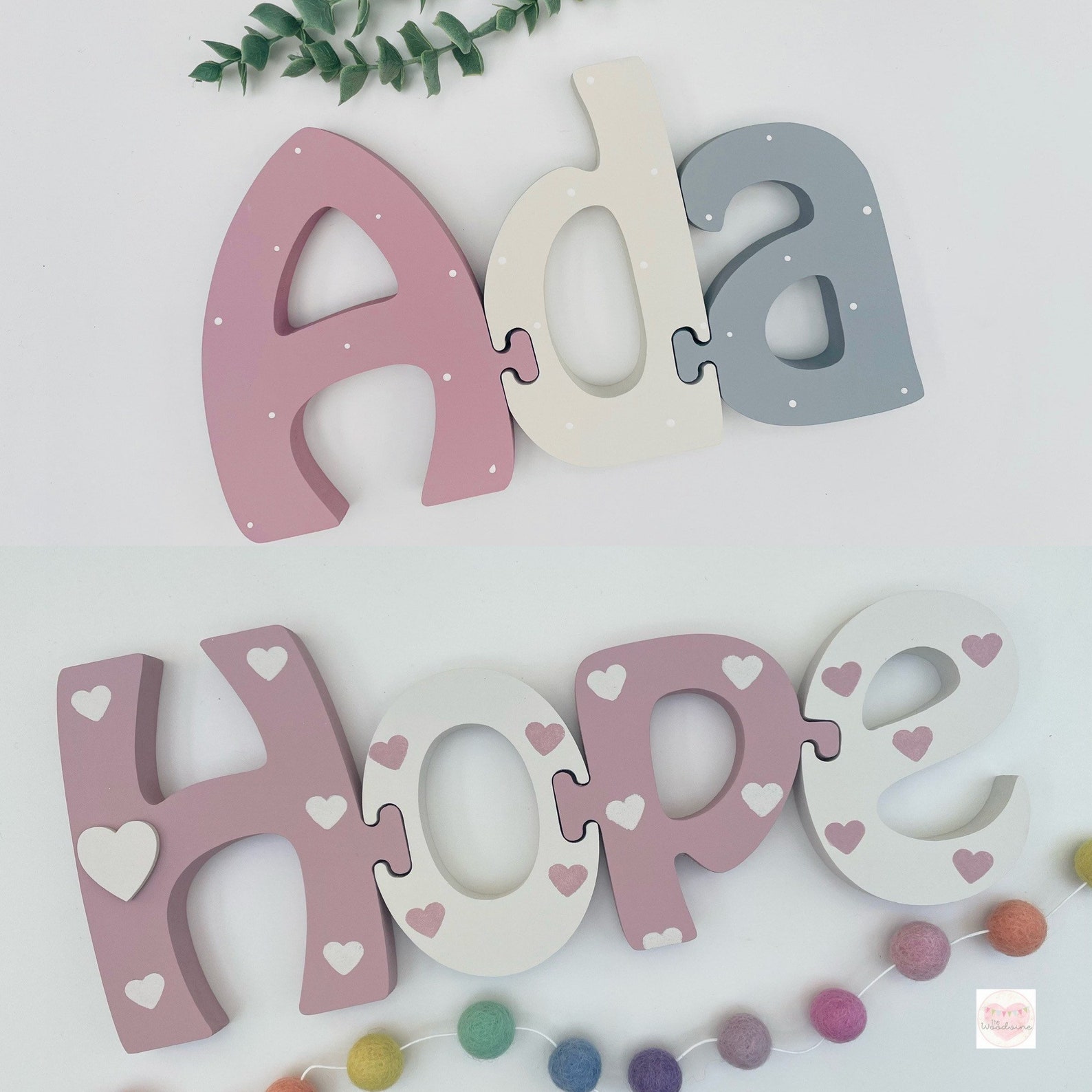 Wooden Jigsaw Name Childs Bedroom Decor Nursery Decor - Etsy UK