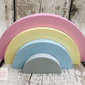 Childs Bedroom / Nursery Decor Stacking Rainbow, Rainbow Shelf ...