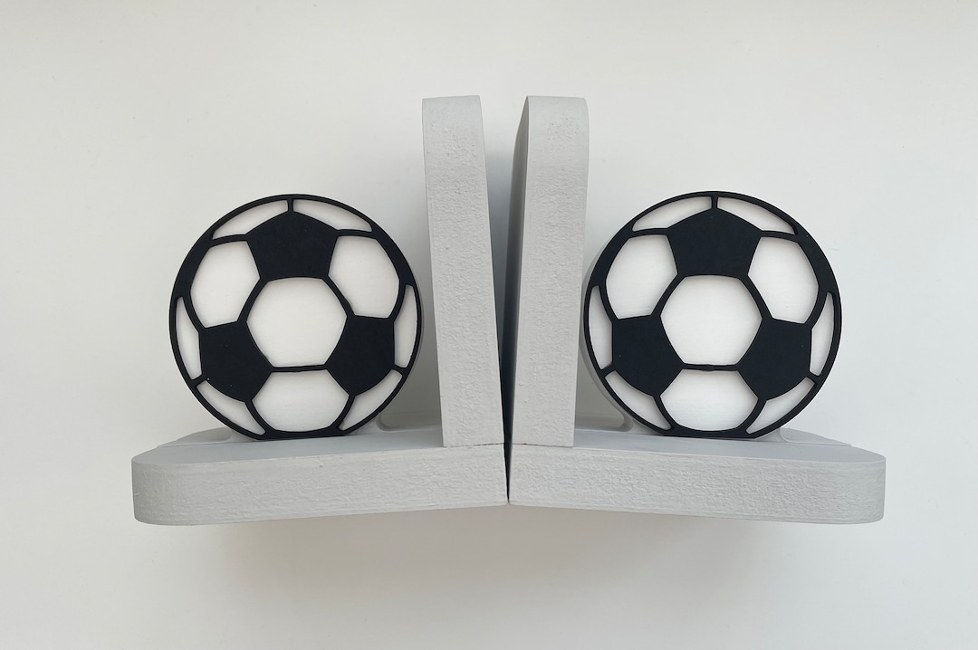 Wooden Football Bookends. Childrens Bedroom Home Decor - Etsy