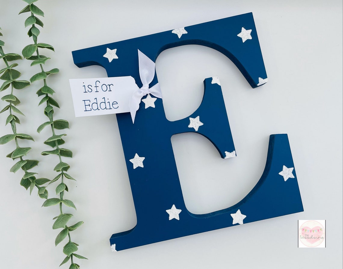 Wooden Letter, Initial, Kids Bedroom Decor, Nursery Decor. 20cm Tall ...