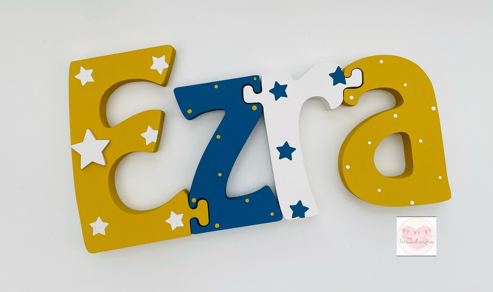 Wooden Jigsaw Name Childs Bedroom Decor Nursery Decor | Etsy