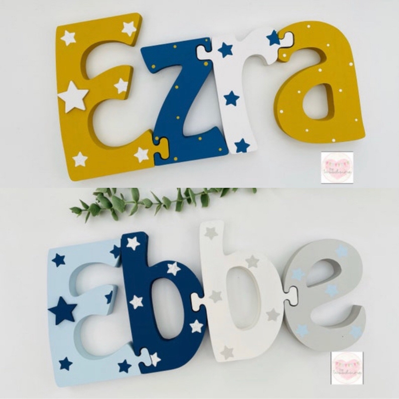 Wooden Jigsaw Name Childs Bedroom Decor Nursery Decor - Etsy UK
