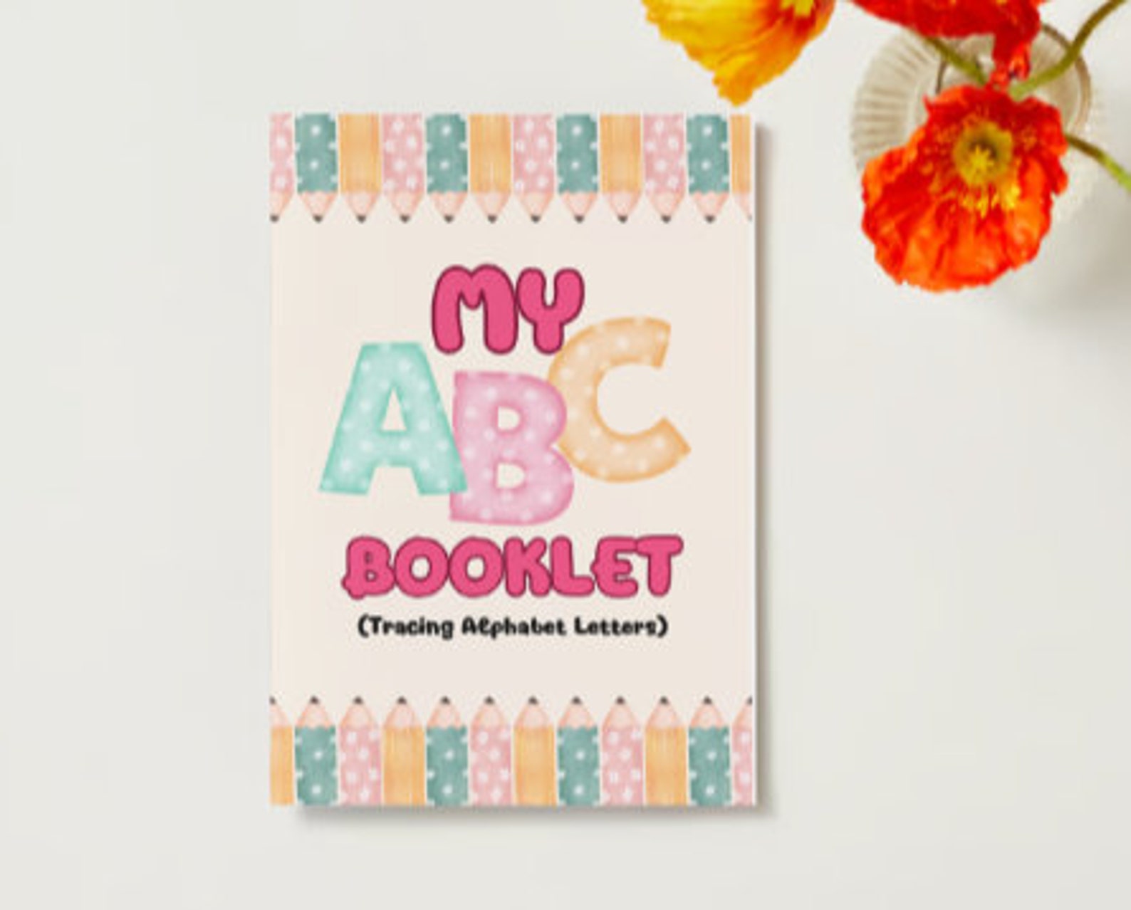 My Abc Booklet Tracing Alphabet Letters/ 27 Pages Printable Pages for ...