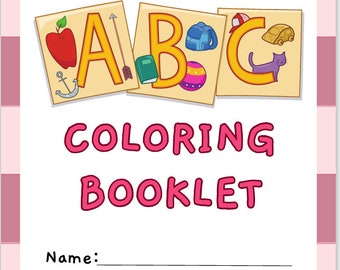 My Abc Booklet Tracing Alphabet Letters/ 27 Pages Printable Pages for ...