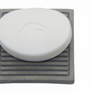 Handmade Concrete Soap Dish, Cement Soap Tray, Soap Dish With Drain ...