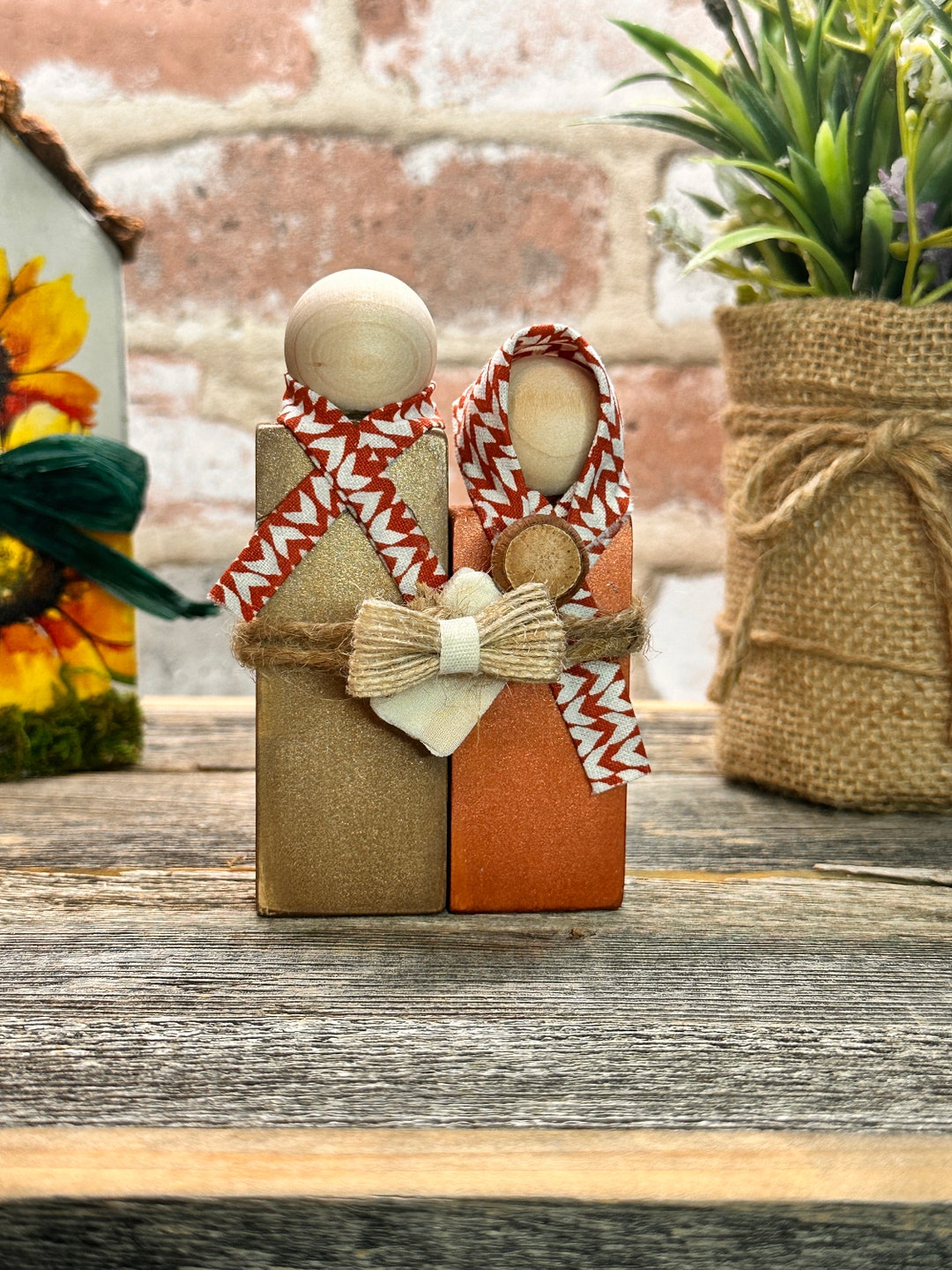 Mini Nativity Tiered Tray Set, Wooden Nativity Jesus Mary Joseph ...