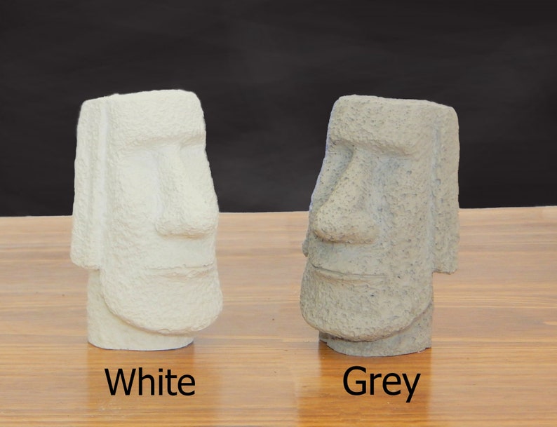 Concrete Moai Easter Island Head Home Décor Statue Sculpture - Etsy