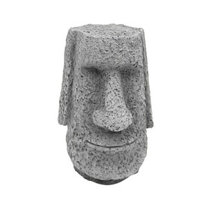 Concrete Moai Easter Island Head, Home Décor Statue Sculpture ...