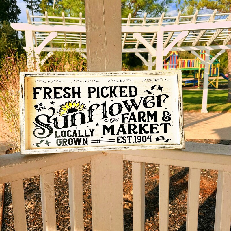 Fresh Flower Market Sign - Etsy