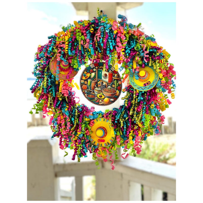Fiesta Wreath - Etsy