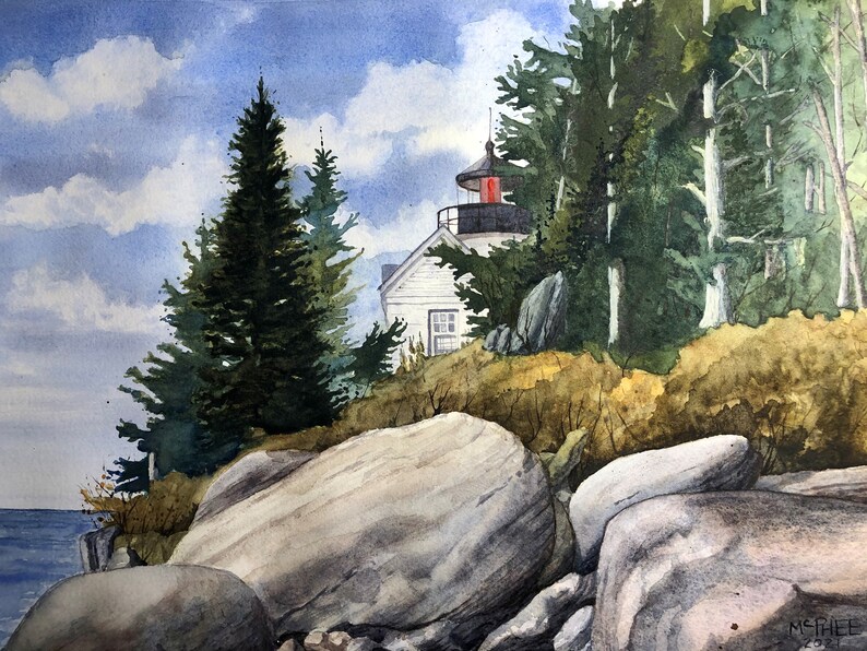 Archival Watercolor Print- Light the Way Home - Etsy