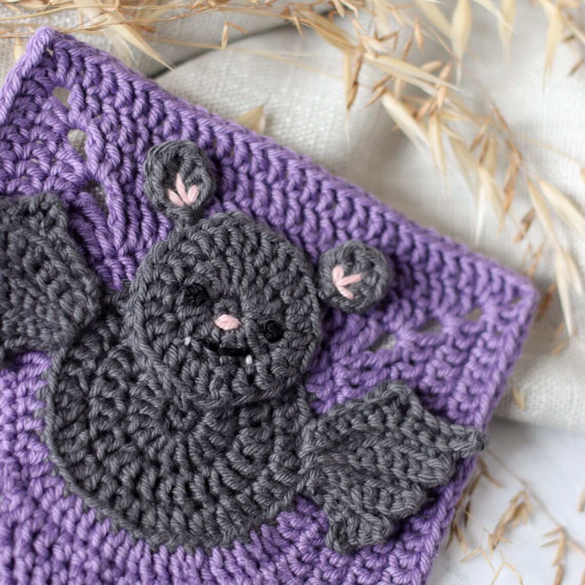 Crochet Bat Square Pattern // Animal Square Motif // Digital - Etsy