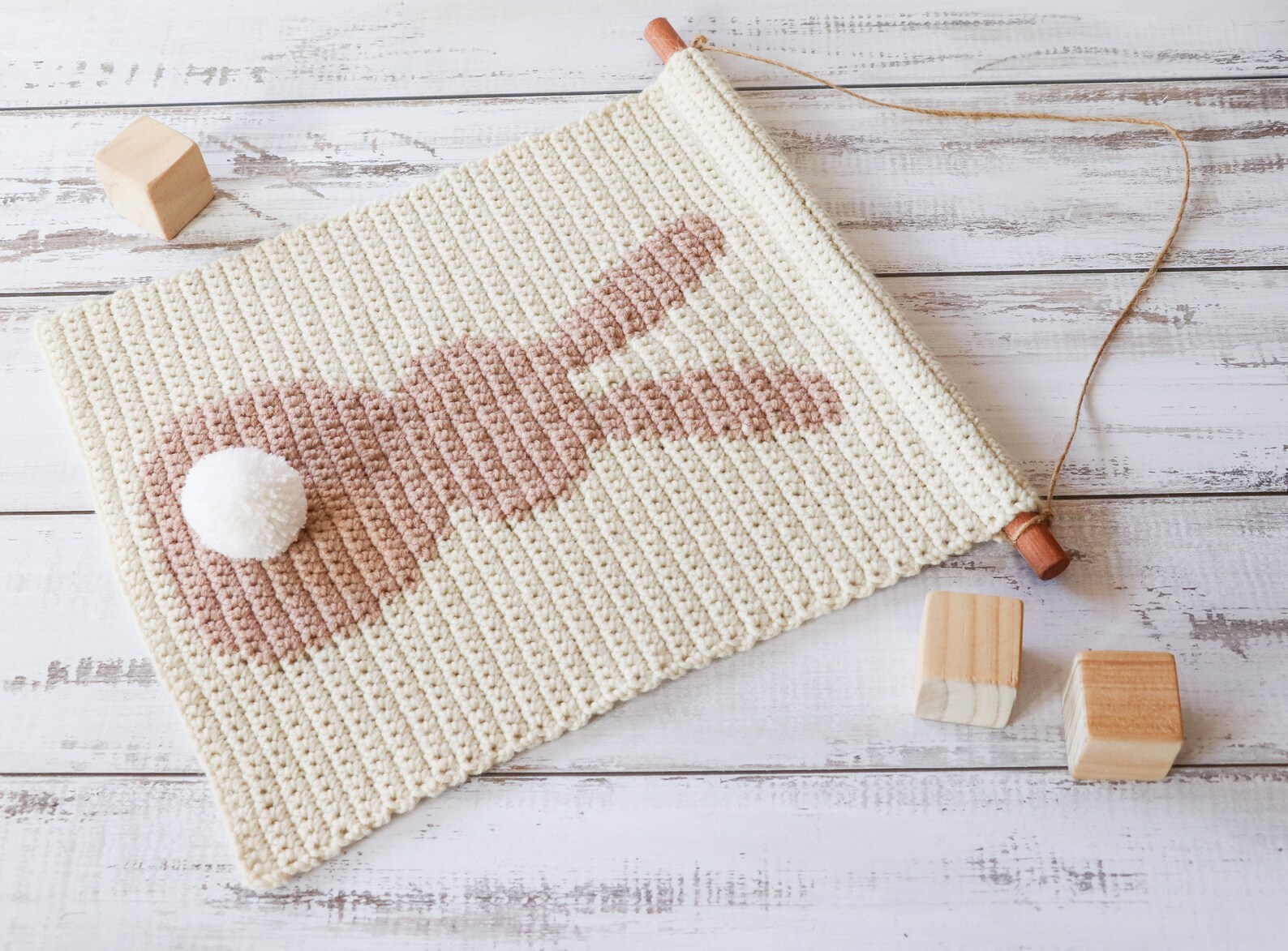 Crochet Rabbit Wall Hanging Pattern // Bunny Nursery Decor // - Etsy