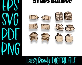 Surf Studs SVG PNG PDF Laser Ready Cut and Score File - Etsy