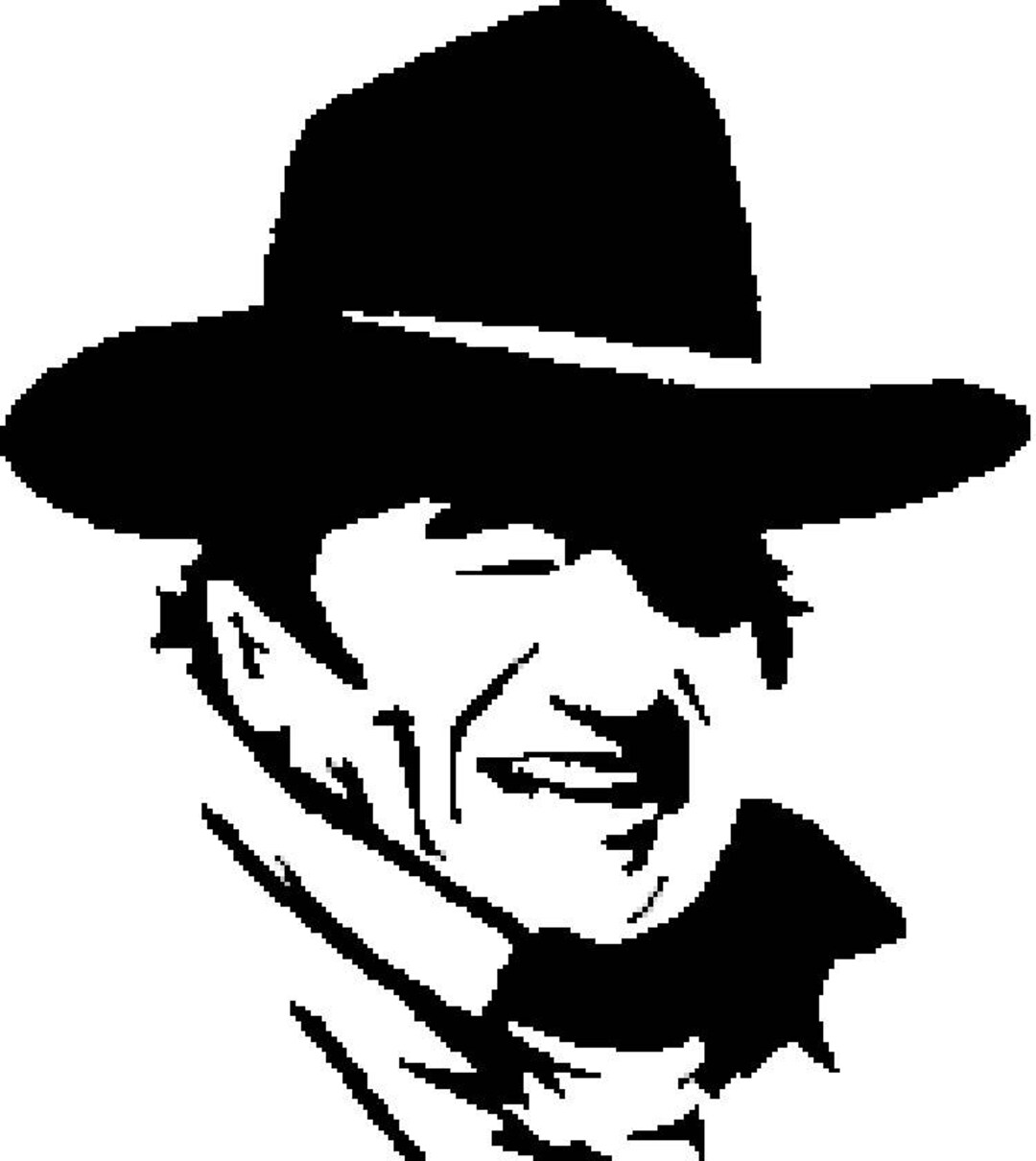 Book Cut and Fold Pattern - John Wayne - Etsy