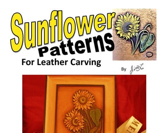 Sunflower Patterns for Leather Carving by Jim Linnell | Etsy