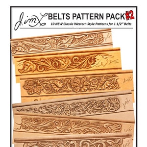 Jim Linnell - Belts Pattern Pack #2, Classic Western Style (leathercraft Designs) - Etsy
