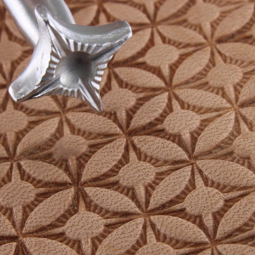 Leather Stamping Tool Lined Dragon Scale Stamp - Etsy