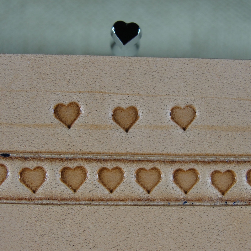 Leather Stamp Heart - Etsy